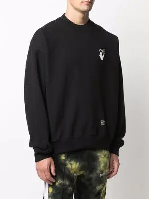 Off-White Arrows Motif Cotton Sweatshirt