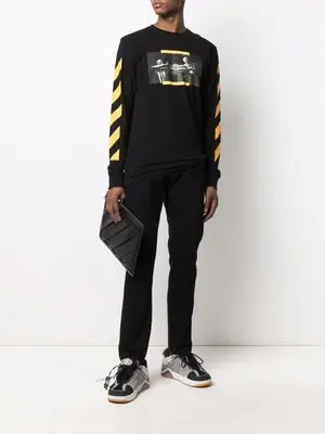 Off-White Caravaggio Print Long-sleeve T-shirt - Black