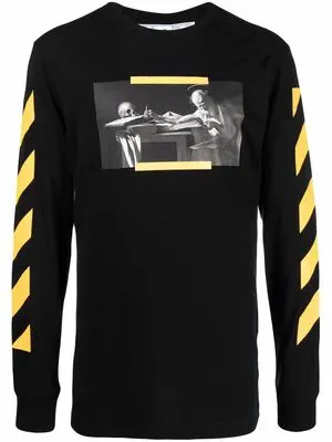 Off-White Caravaggio Print Long-sleeve T-shirt - Black
