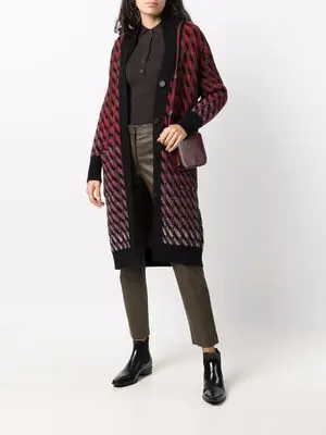 FERRAGAMO Intarsia-knit Cardigan Coat