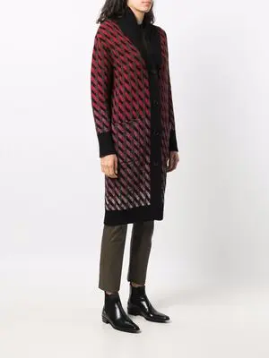FERRAGAMO Intarsia-knit Cardigan Coat