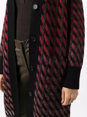 FERRAGAMO Intarsia-knit Cardigan Coat