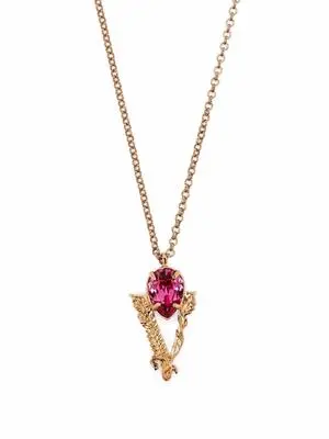 Versace Barocco V Pendant Necklace