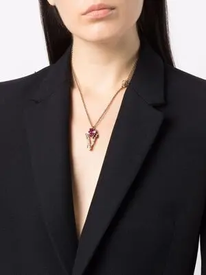 Versace Barocco V Pendant Necklace