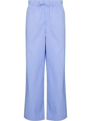 TEKLA Striped Drawstring Pajama Bottoms
