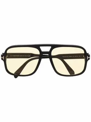 TOM FORD Pilot-frame Sunglasses - 01e Black