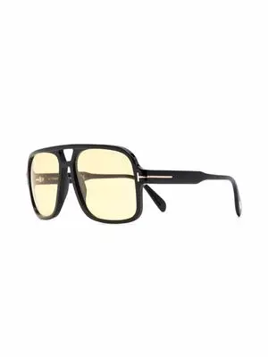 TOM FORD Pilot-frame Sunglasses - 01e Black