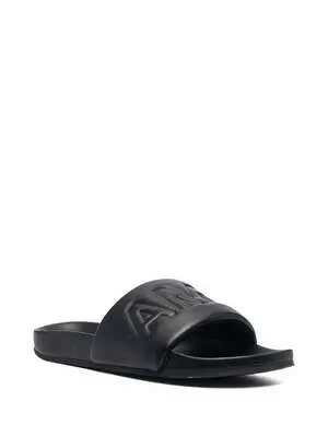 AMBUSH Logo-quilted Slides - Black
