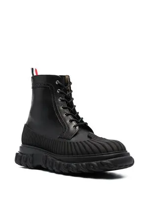 Thom Browne Chunky Leather Ankle Boots