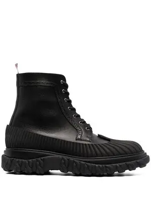 Thom Browne Chunky Leather Ankle Boots