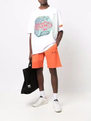Off-White Logo-print Track Shorts