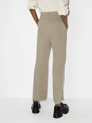 THE FRANKIE SHOP Isla Wide-leg Trousers - Neutrals
