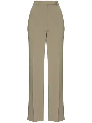 THE FRANKIE SHOP Isla Wide-leg Trousers - Neutrals