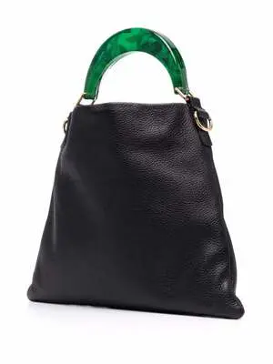 Marni Small Venice Leather Tote - Black