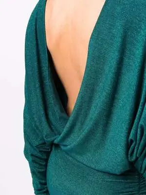 Alexandre Vauthier Wide-shoulder Knitted Dress - Green