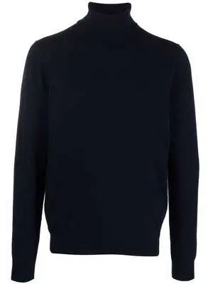 Malo Roll-neck Jumper - Blue