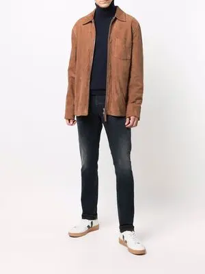 Malo Roll-neck Jumper - Blue