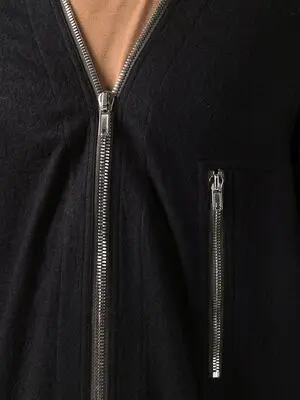 Rick Owens V-neck Zip-up Shirt