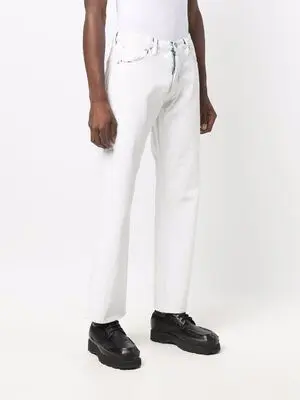 MAISON MARGIELA Mid-rise Straight Jeans - White