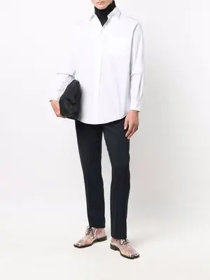 MAISON MARGIELA Chest Patch Pocket Shirt - White