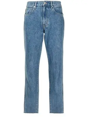 SLVRLAKE Hero High-rise Straight-leg Jeans - Blue