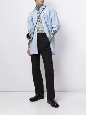 Raf Simons Ruffle-detail Long-sleeve Shirt