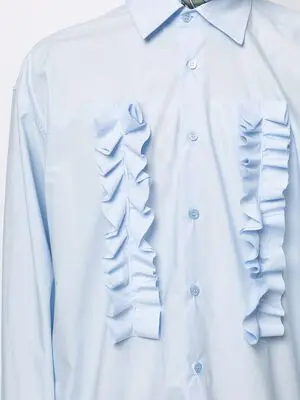 Raf Simons Ruffle-detail Long-sleeve Shirt