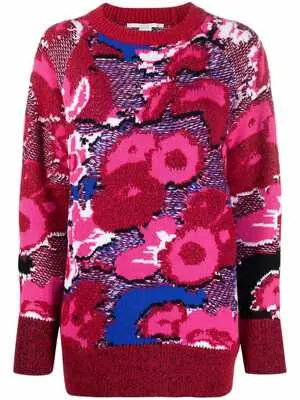 Stella McCartney Patterned Intarsia-knit Jumper