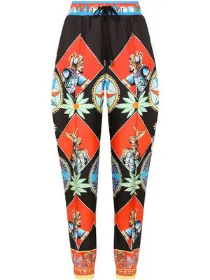 Dolce & Gabbana Carretto-print Track Pants
