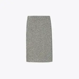 Tory Burch Metallic Tweed Skirt