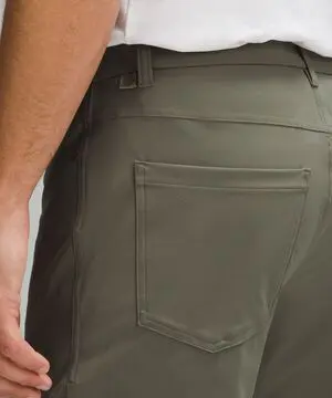 Lululemon Abc Classic-fit Five Pocket Pant 34l - Army Green
