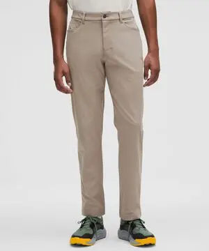 Lululemon Abc Classic-fit 5 Pocket Pant 34l - Warm Ash Grey