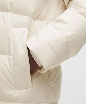 Lululemon Wunder Puff Long Jacket 600-down-fill - Light Ivory