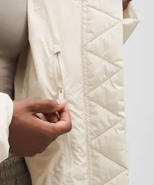 Lululemon Wunder Puff Long Jacket 600-down-fill - Light Ivory