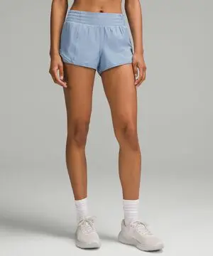 Lululemon Hotty Hot High-Rise Lined Short 2.5" Blue Willow