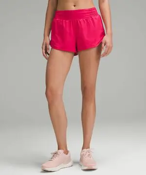 Lululemon Hotty Hot High-Rise Lined Short 2.5" Cherry Mist