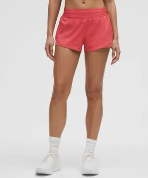Lululemon Hotty Hot High-Rise Lined Short 2.5" Desert Red