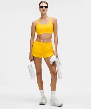 Lululemon Hotty Hot High-Rise Lined Short 2.5" Maize Yellow