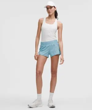 Lululemon Hotty Hot High-Rise Lined Short 2.5" Washed Blue