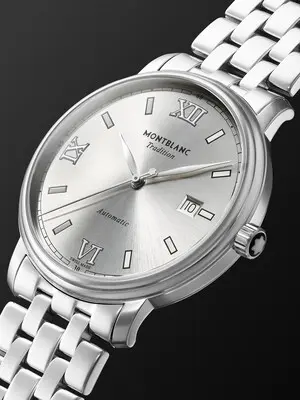Montblanc Tradition Automatic Date 40mm Stainless Steel Watch