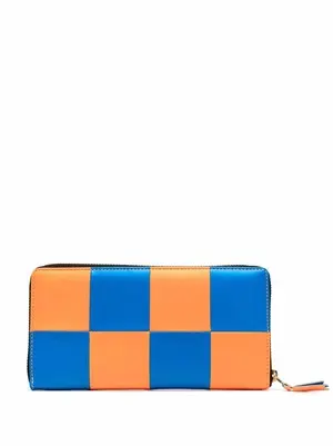 Comme Des Garçons Cdg Fluo Squares Wallet - Orange