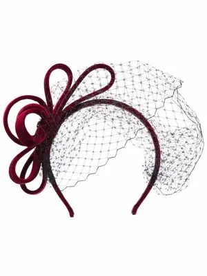 Red Valentino Scalloped-mesh Fascinator - Green