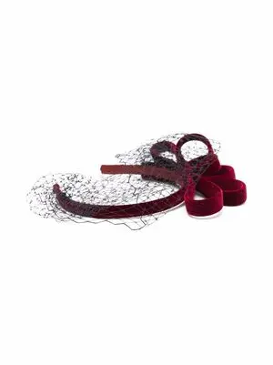 Red Valentino Scalloped-mesh Fascinator