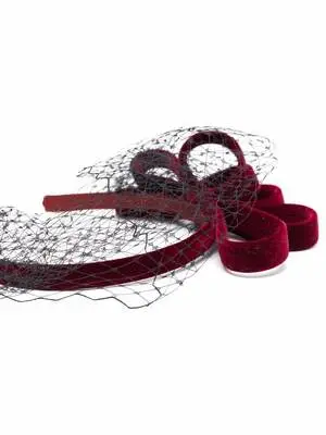 Red Valentino Scalloped-mesh Fascinator