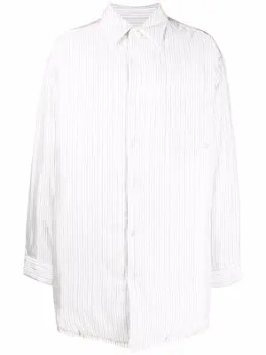 MAISON MARGIELA Oversized Striped Shirt Jacket