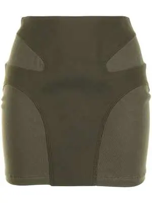 DION LEE Contour Stitch Mini Skirt
