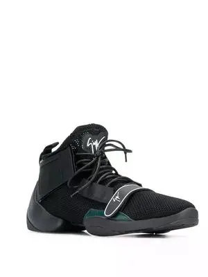 GIUSEPPE ZANOTTI Split Sole Logo Strap Sneakers