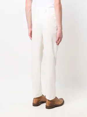 Brunello Cucinelli Pleat-detail Cotton Trousers - Neutrals