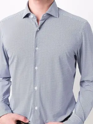 XACUS Check-print Button-up Shirt