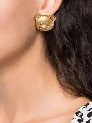 Moschino Teddy Bear Clip-on Earrings